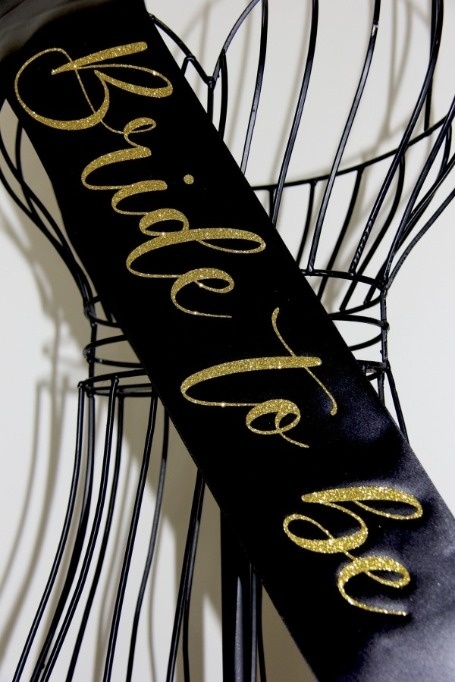 Glitter vinyl sashes