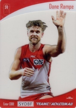 2020 TeamCoach - Best & Fairest #BF16 - Dane Rampe - Sydney Swans