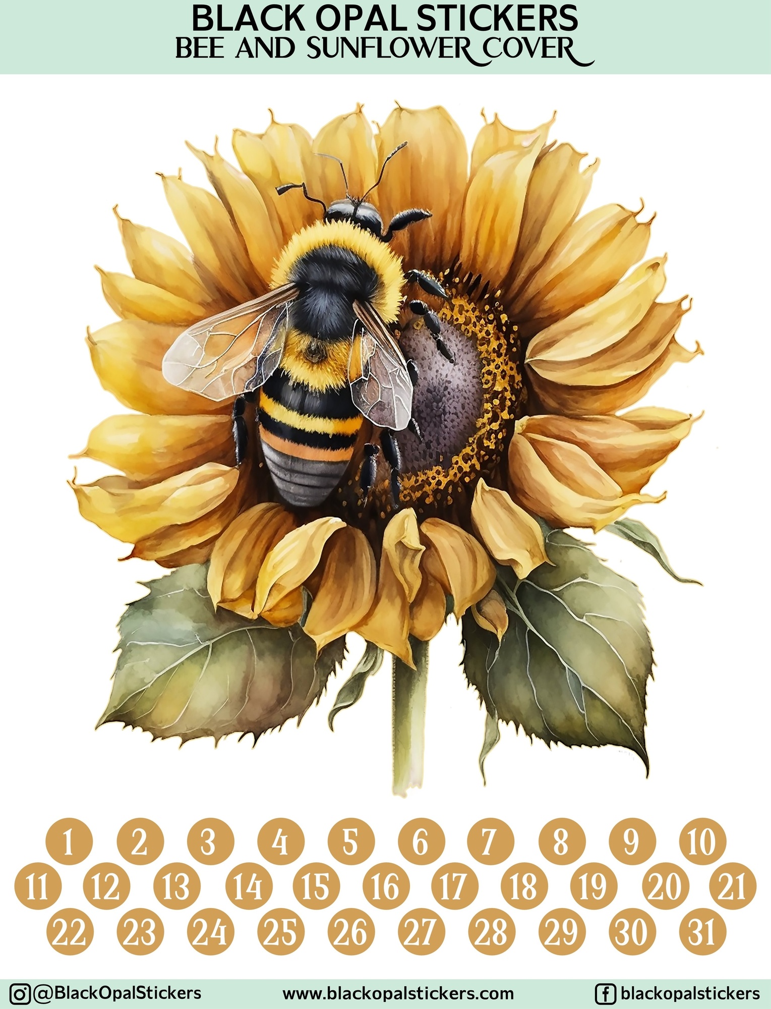 Bee and Sunflower Cover Page