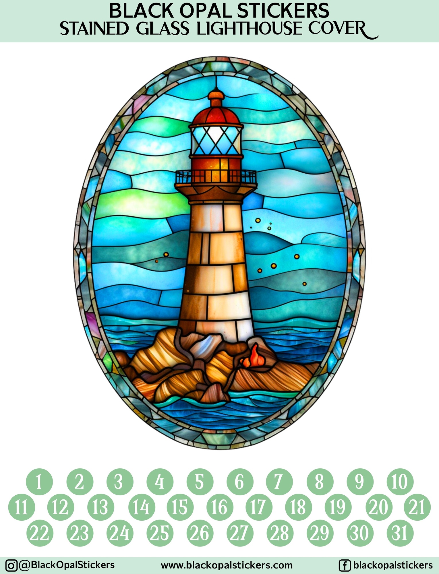 Stained Glass Lighthouse Cover Page