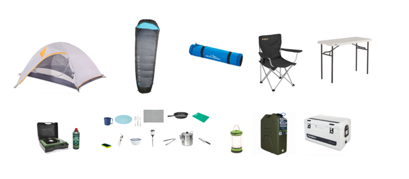Solo Camp Setup one person camping gear