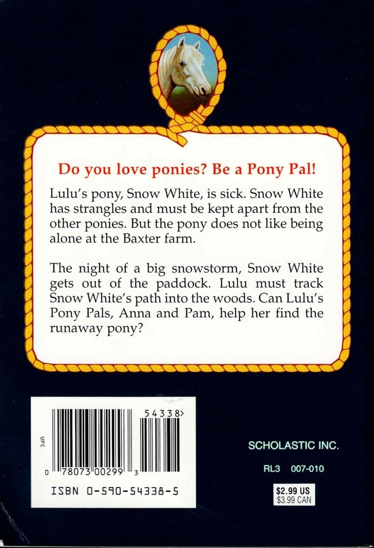 Runaway Pony - Jeanne Betancourt (Pony Pals # 7)